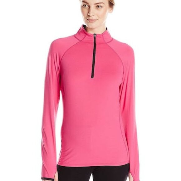 Tops | Snow Angel Womens Veluxe Color Splash Zip Tee Largehot Pink ...